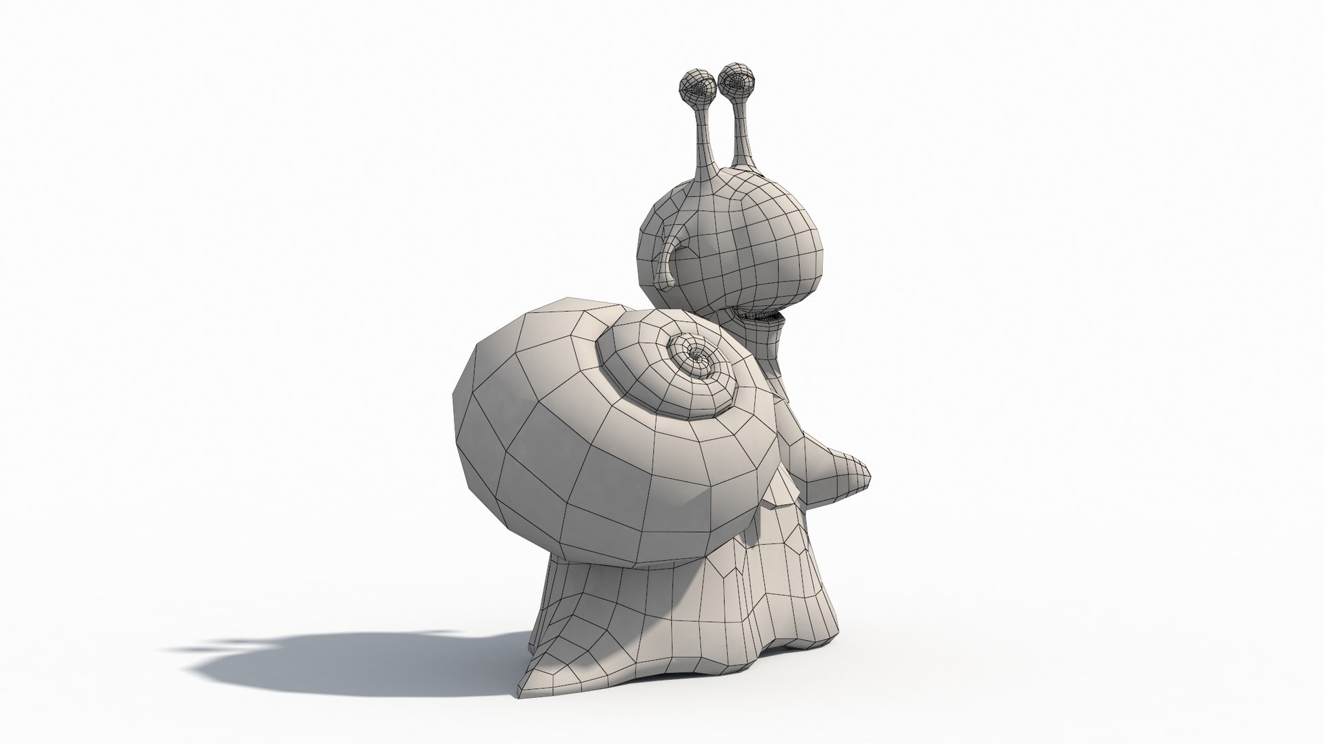 3D Cartoon Snail - TurboSquid 2002058