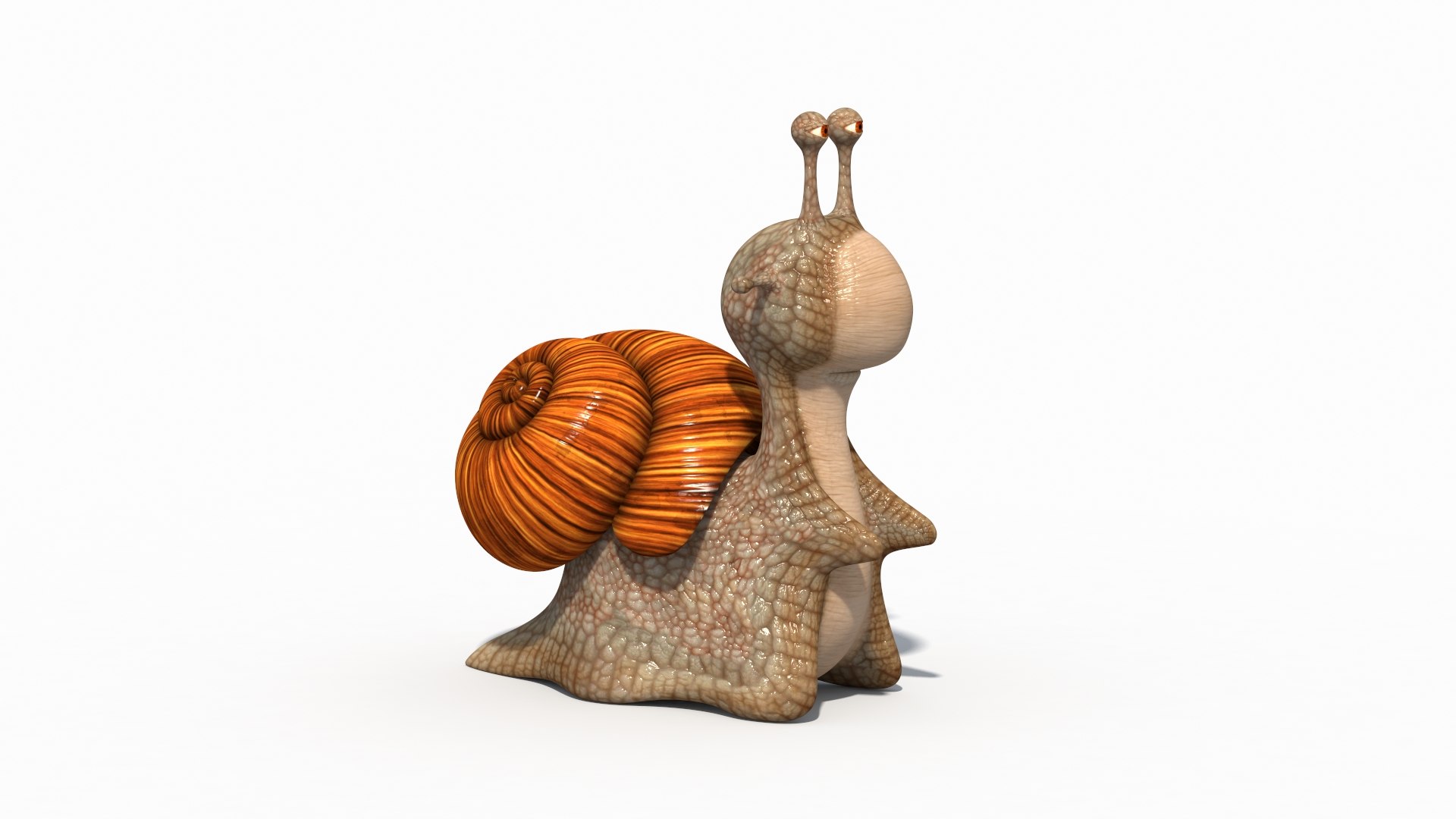 3D Cartoon Snail - TurboSquid 2002058