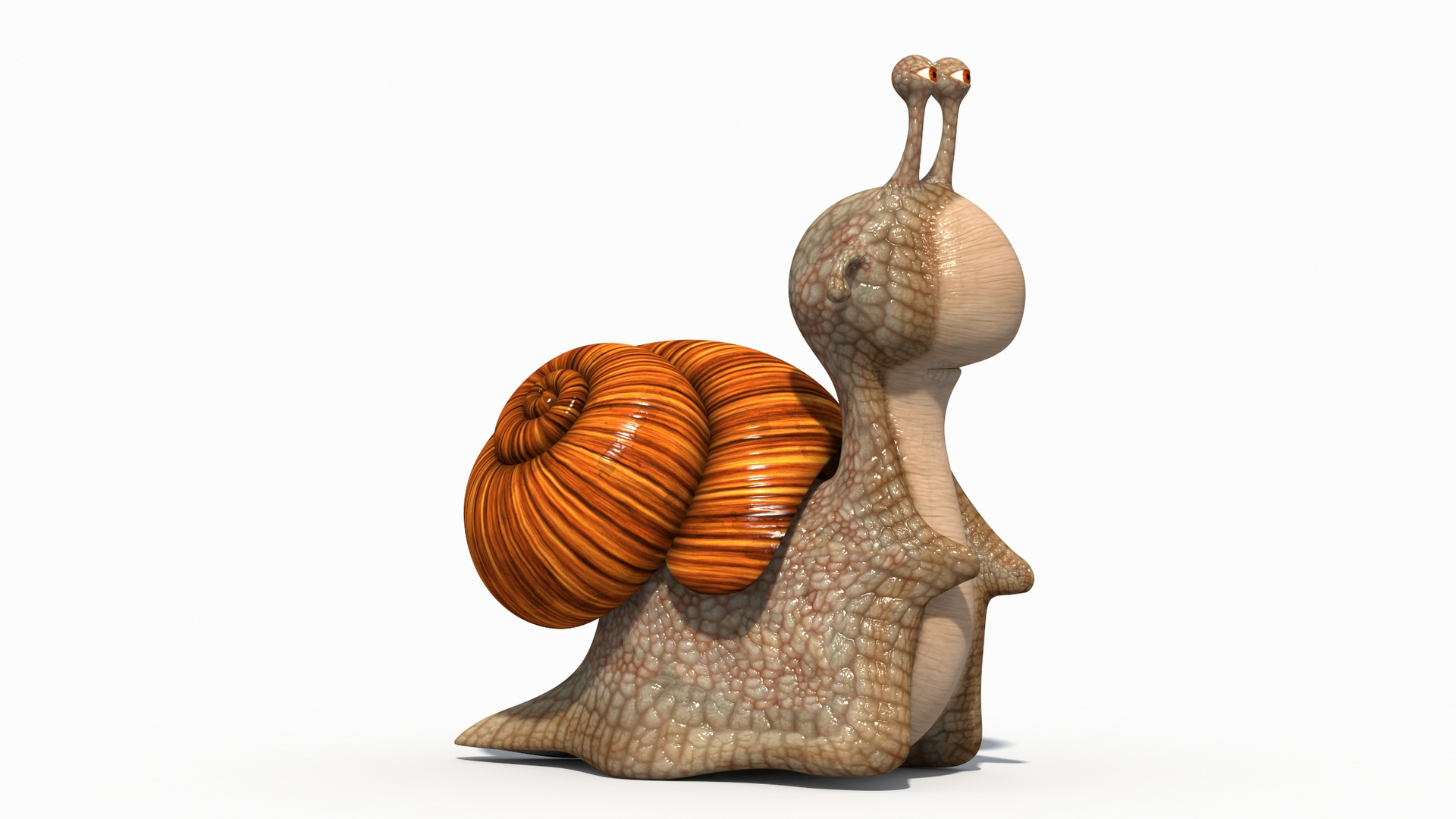 3D Cartoon Snail - TurboSquid 2002058