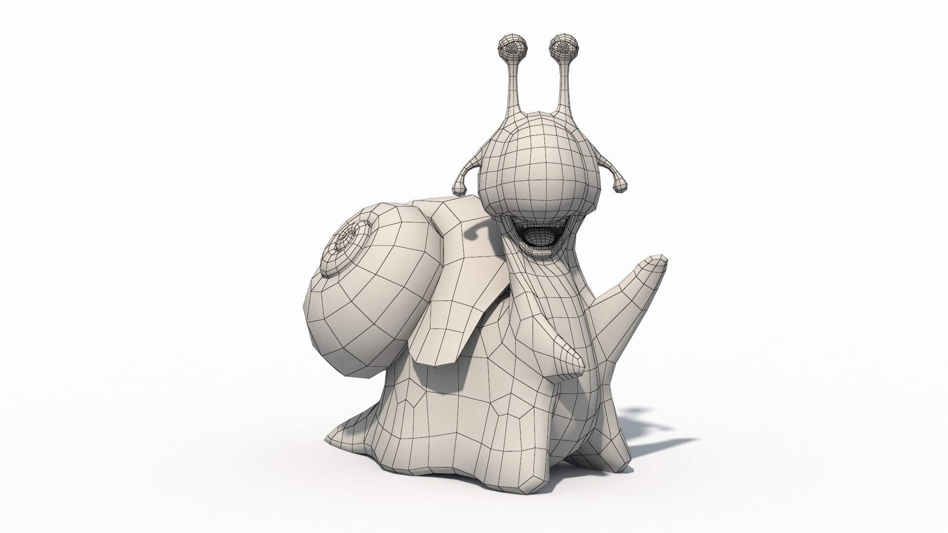 3D Cartoon Snail - TurboSquid 2002058