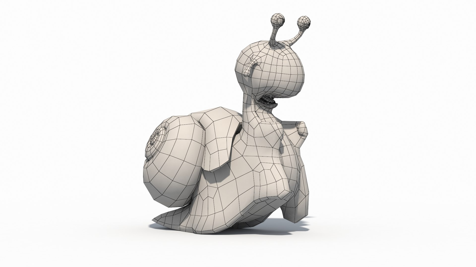 3D Cartoon Snail - TurboSquid 2002058