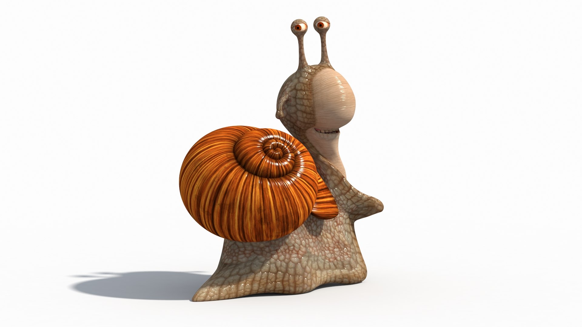 3D Cartoon Snail - TurboSquid 2002058