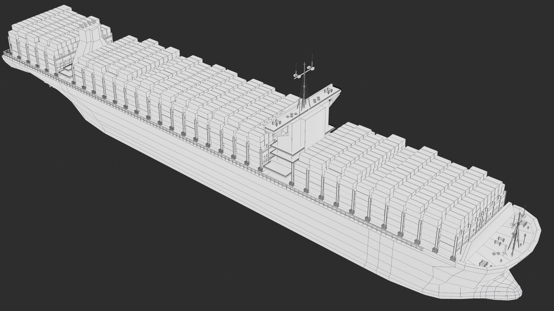 Container Ship Evergreen Ever Given Lowpoly PBR 3D - TurboSquid 1750512