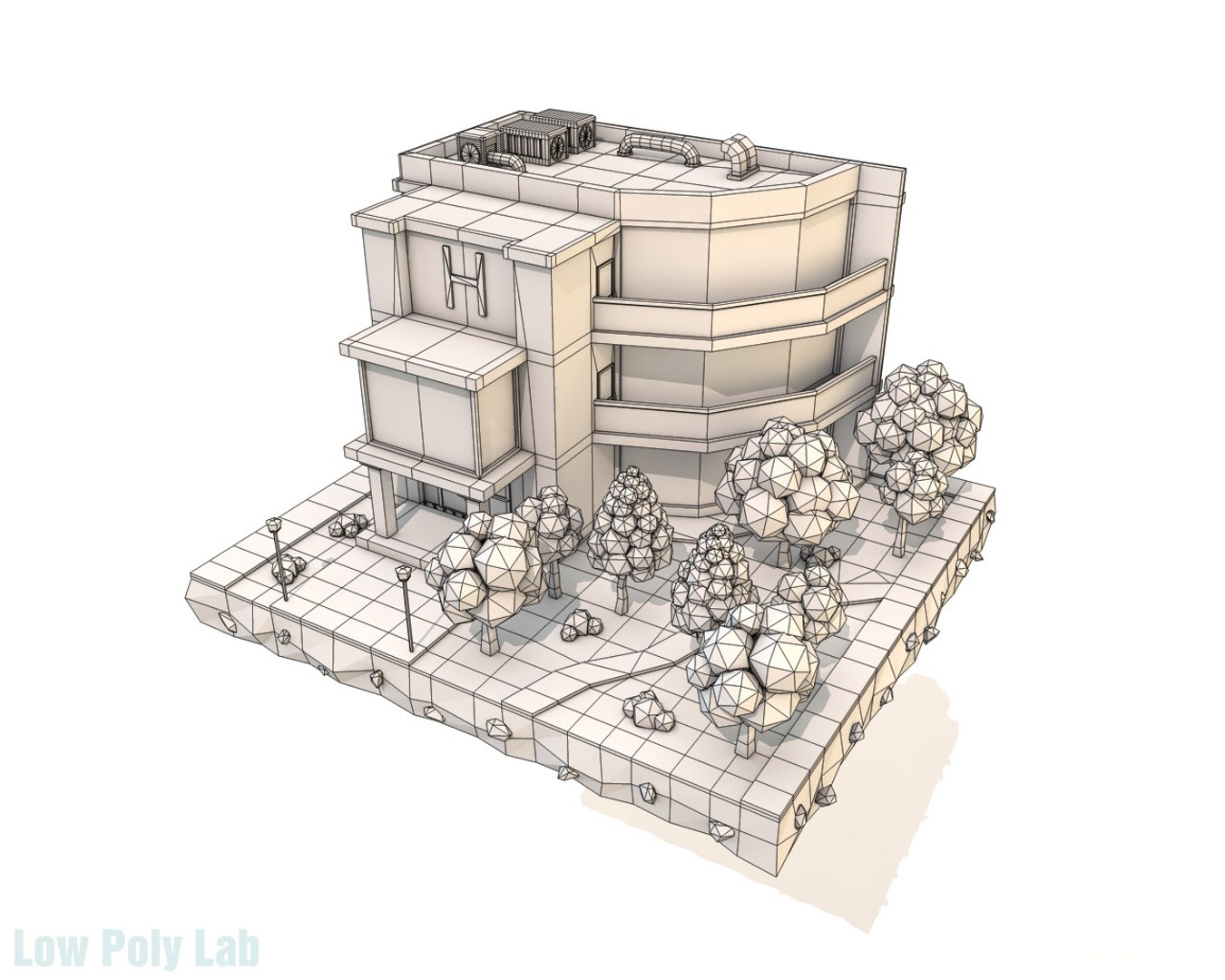3D Hotel Building Model | 1149041 | TurboSquid