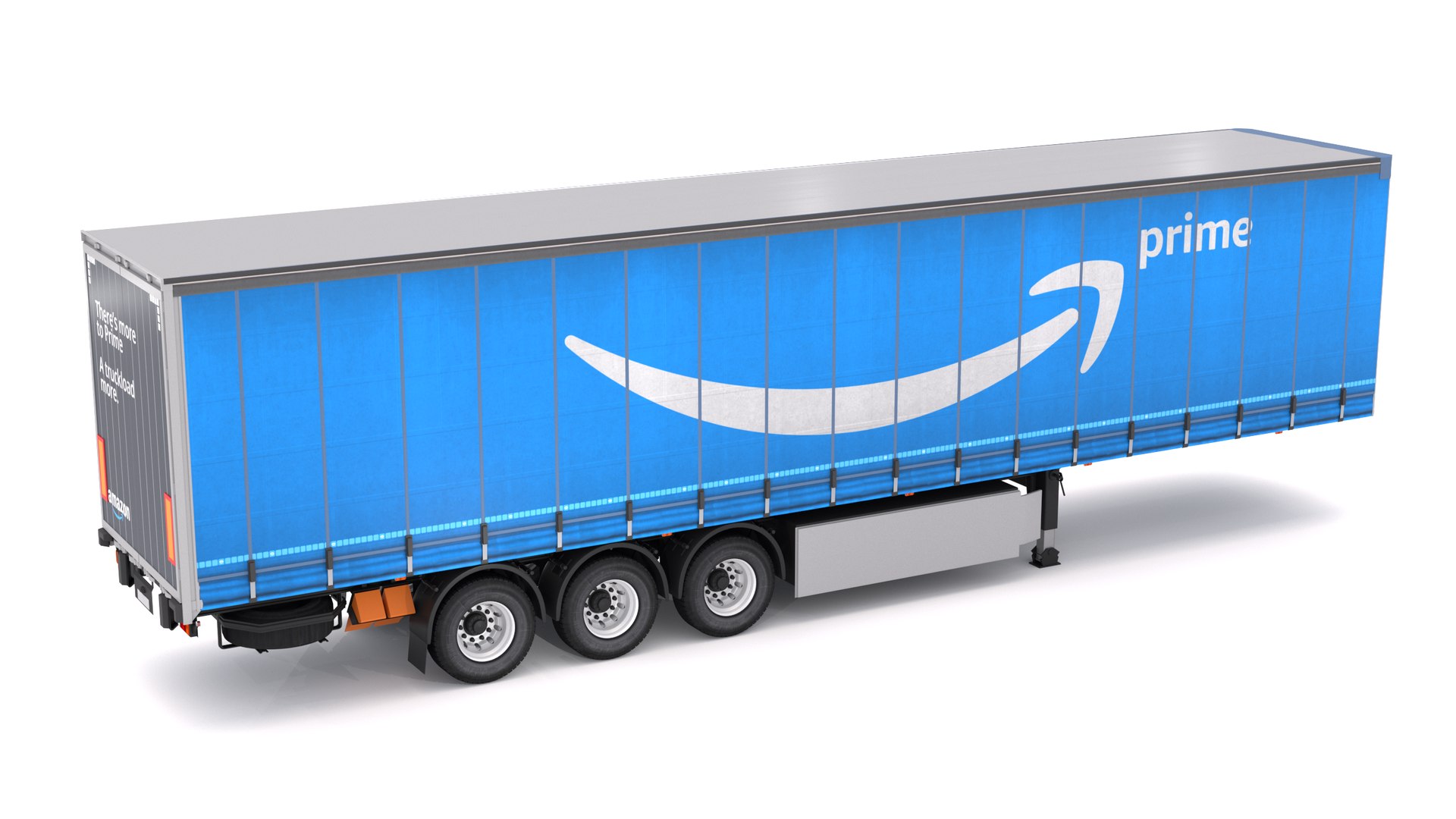 3D Amazon Prime Delivery Semi Trailer Boeing 737 Collection ...