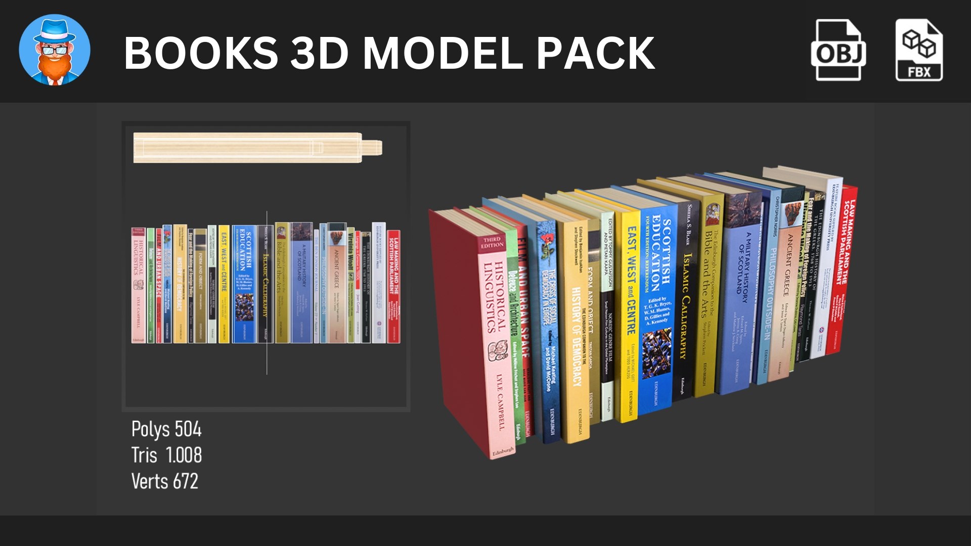 Books 3D Model Pack 3D - TurboSquid 2397055