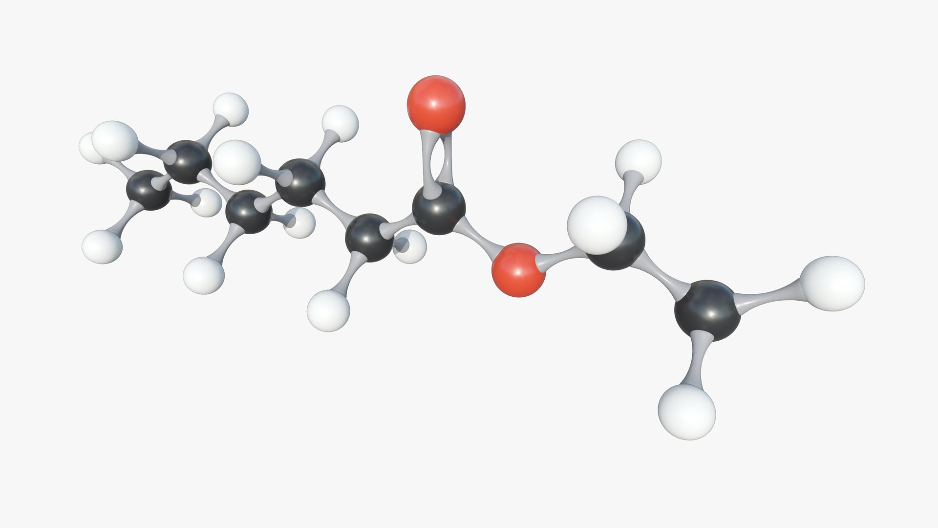 Ethyl Hexanoate Molecule With PBR 4K 8K 3D Model - TurboSquid 1943726