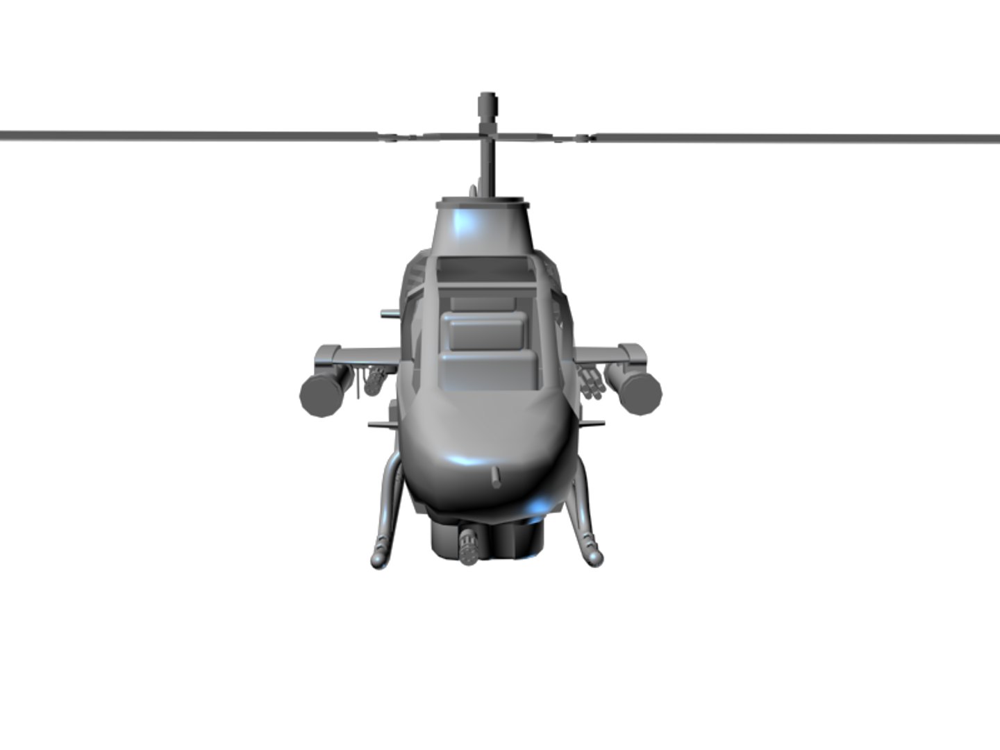 Free Helicopter 3d Model