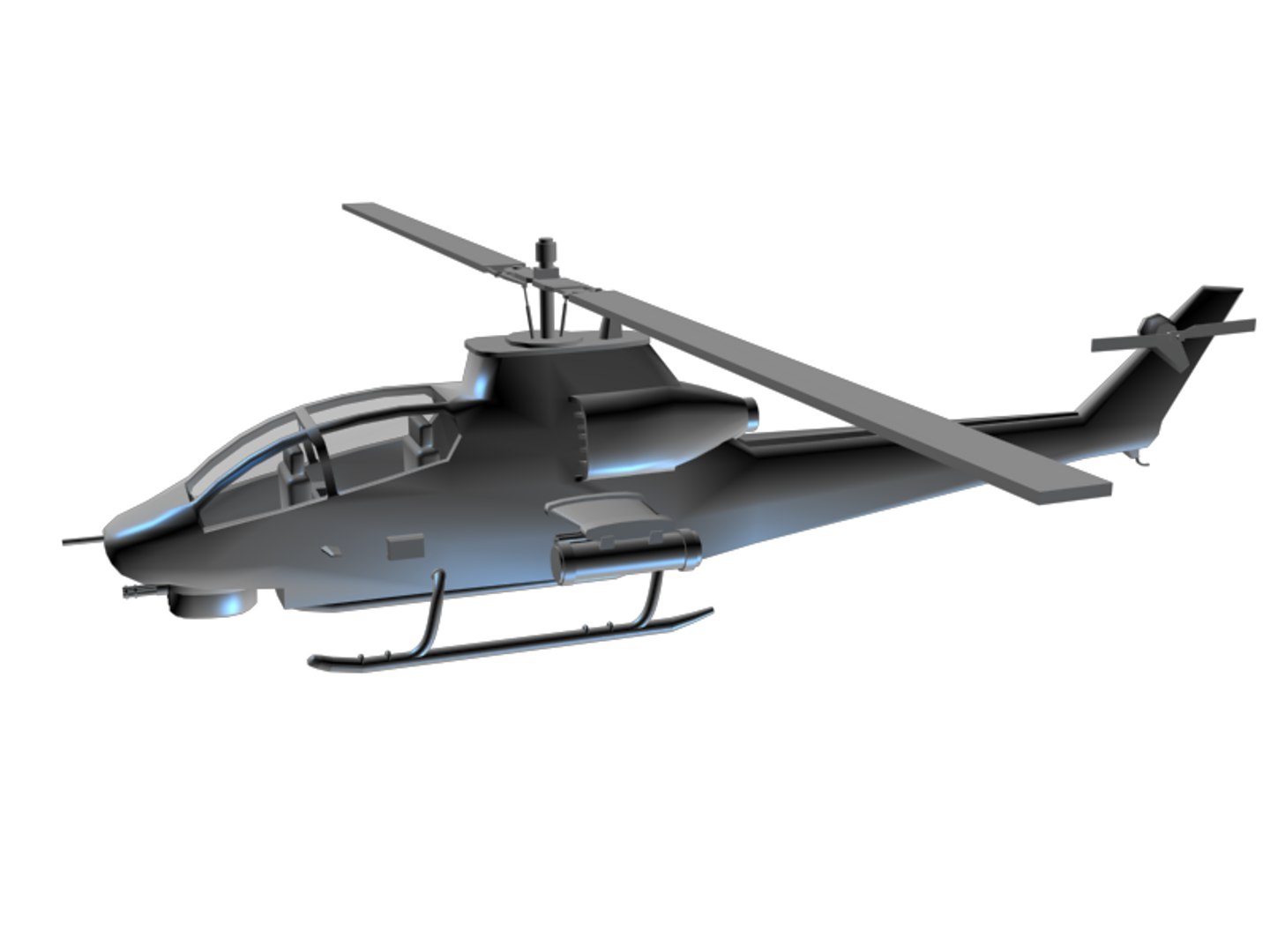Free Helicopter 3d Model