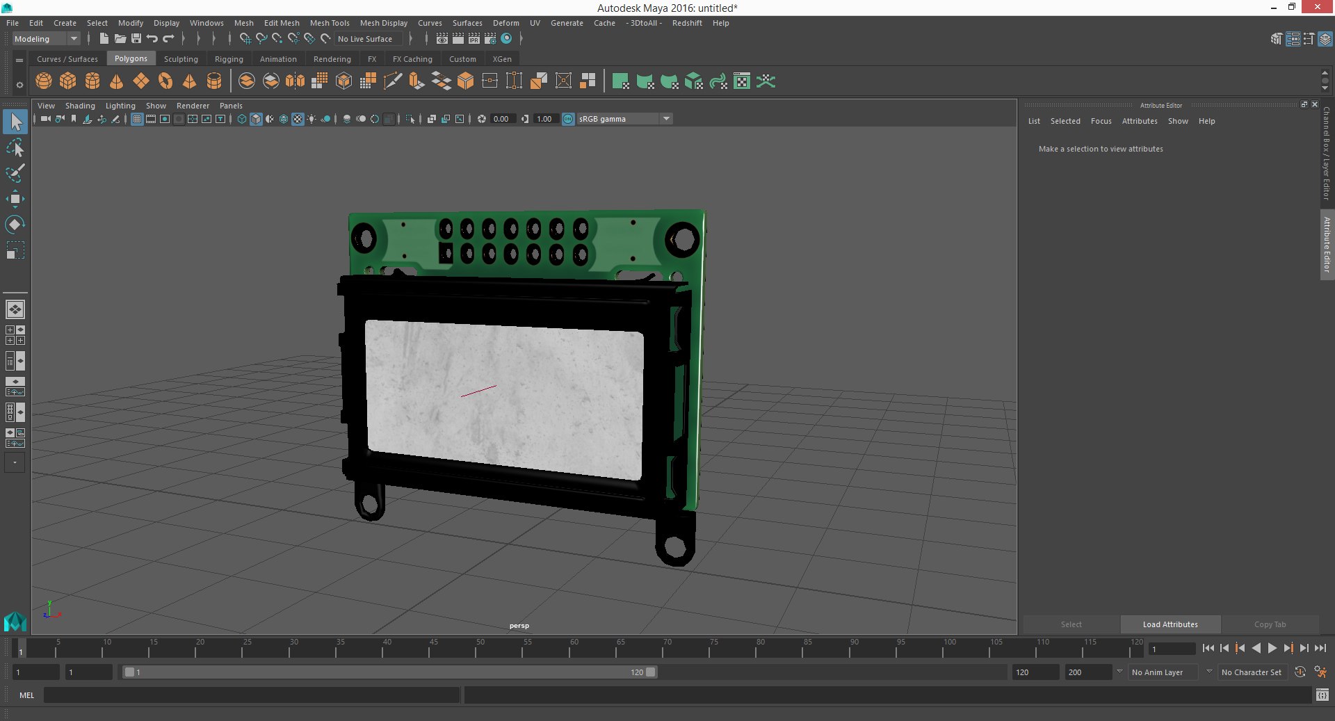 3D Model Character LCD Display Blue ON - TurboSquid 1902393