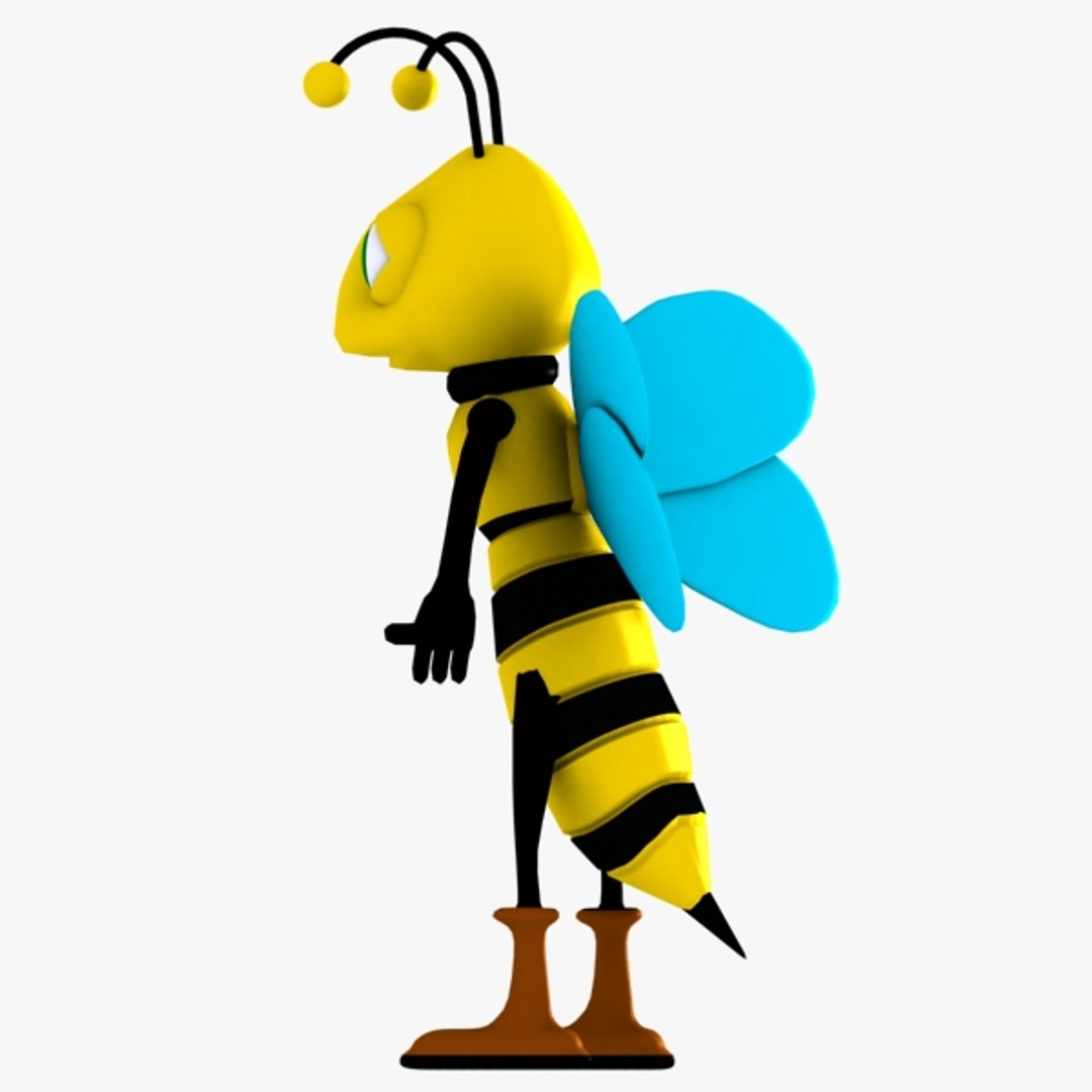 Bee Character 3d Model