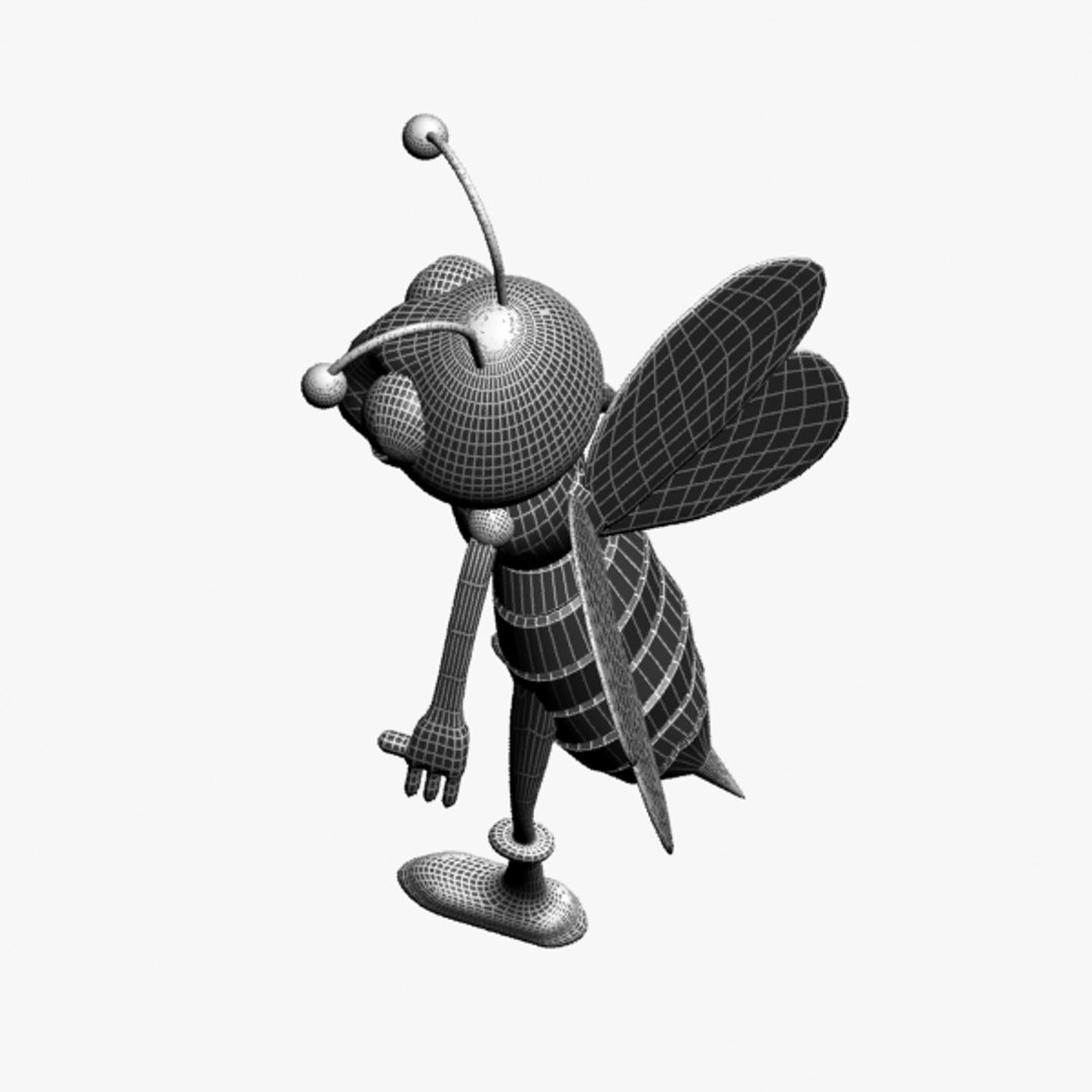 Bee Character 3d Model