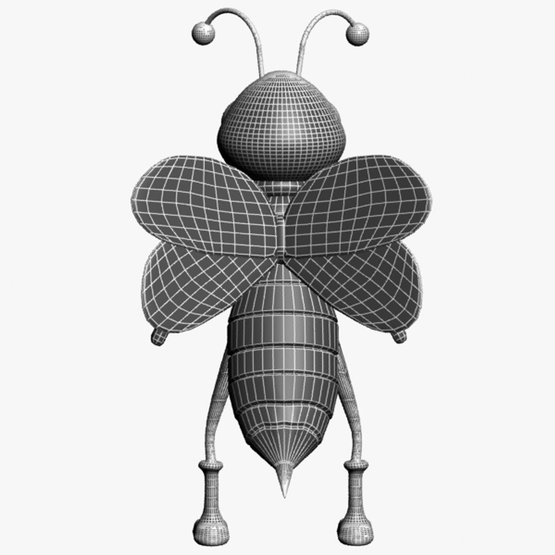 Bee Character 3d Model