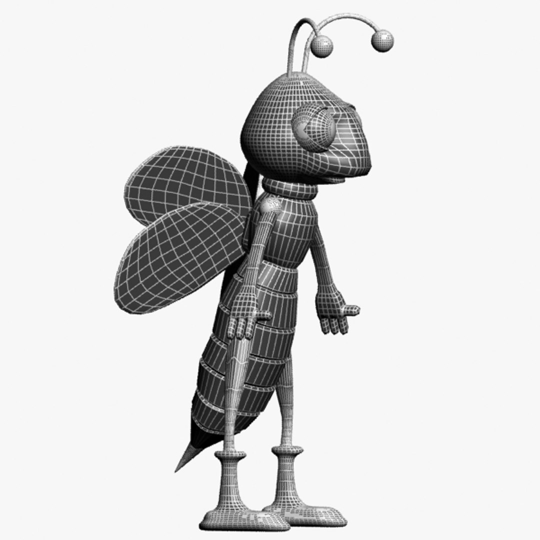 Bee Character 3d Model