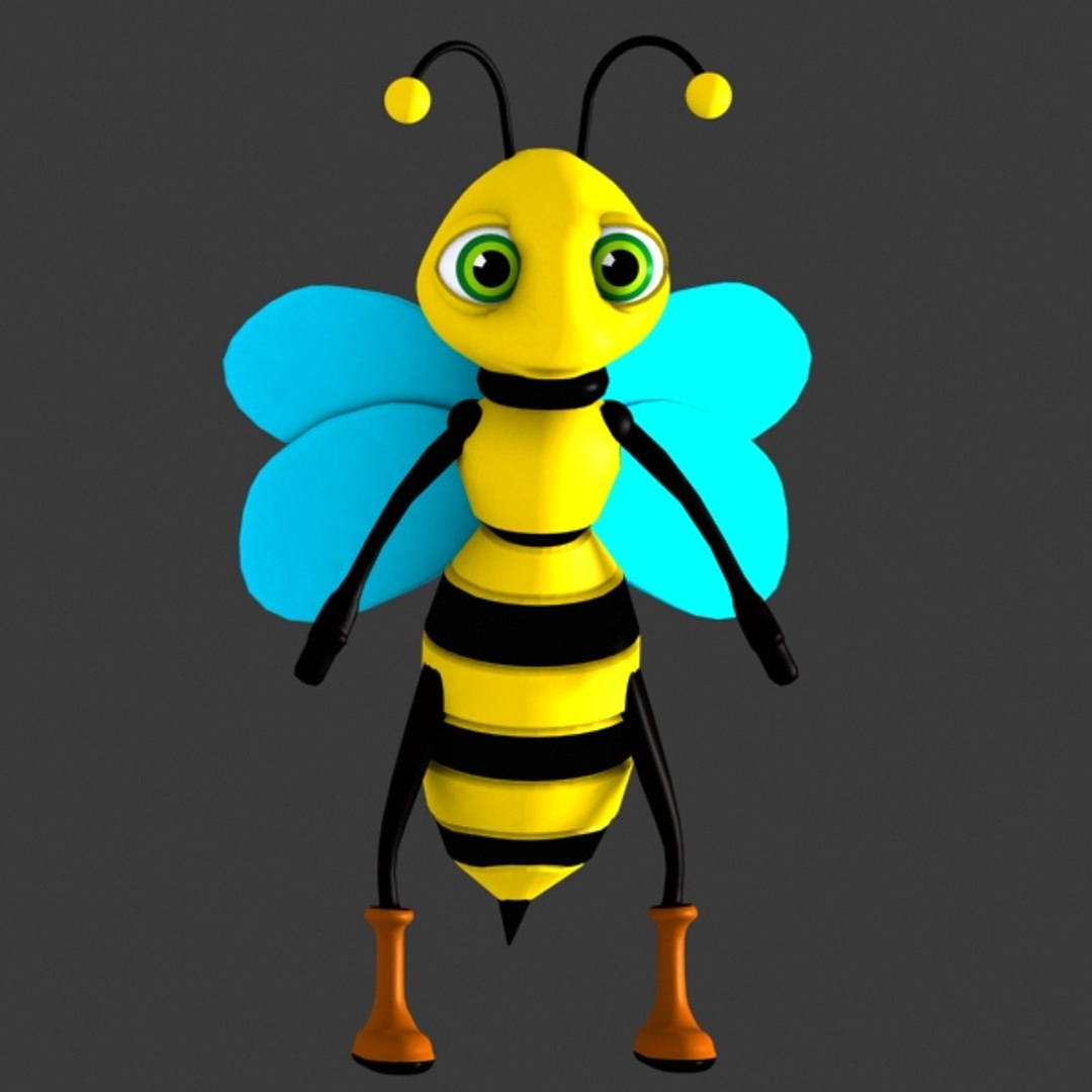 Bee Character 3d Model