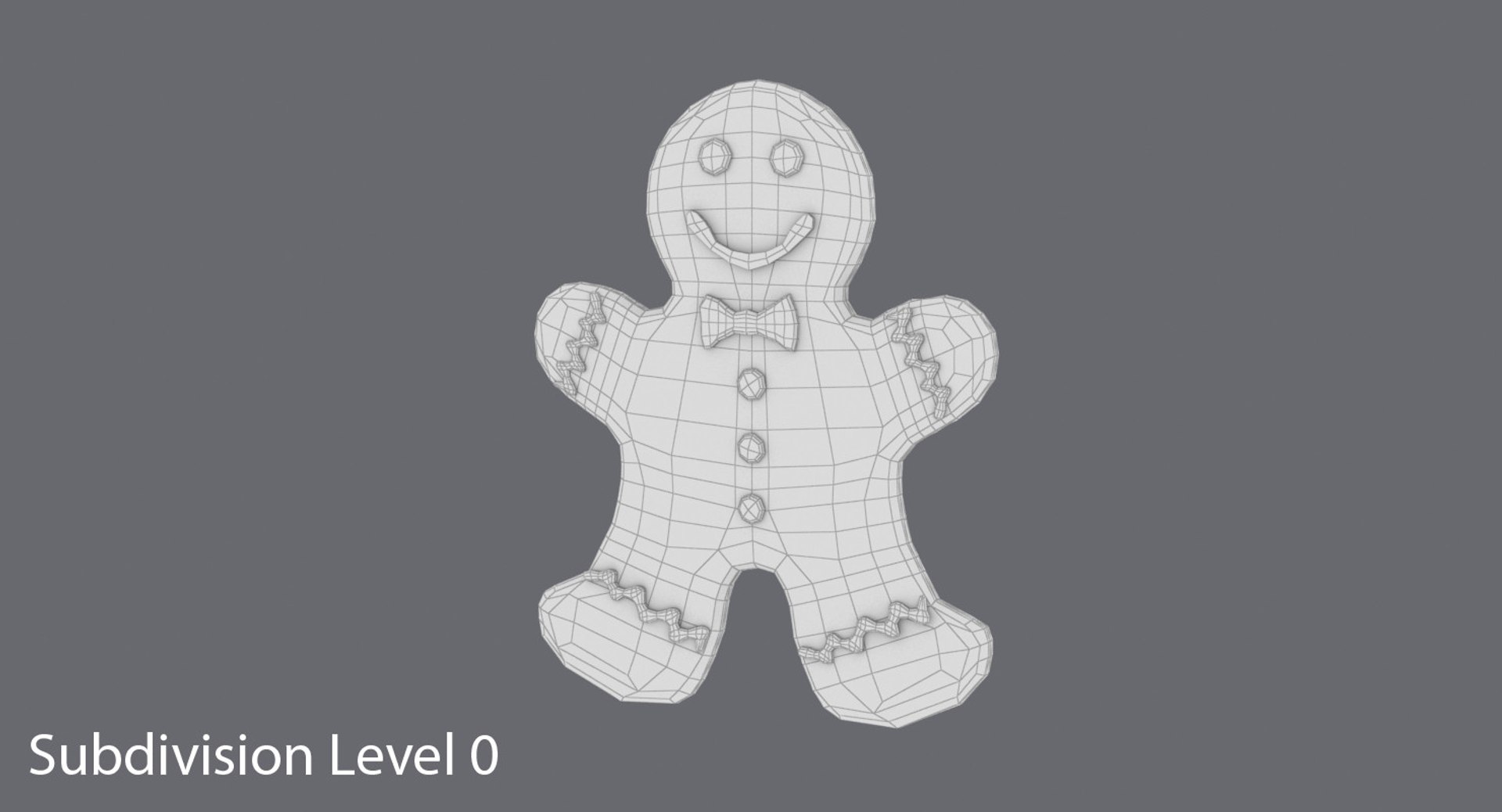 3d gingerbread man