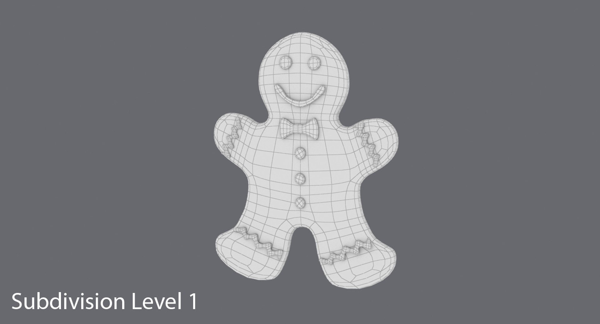 3d gingerbread man