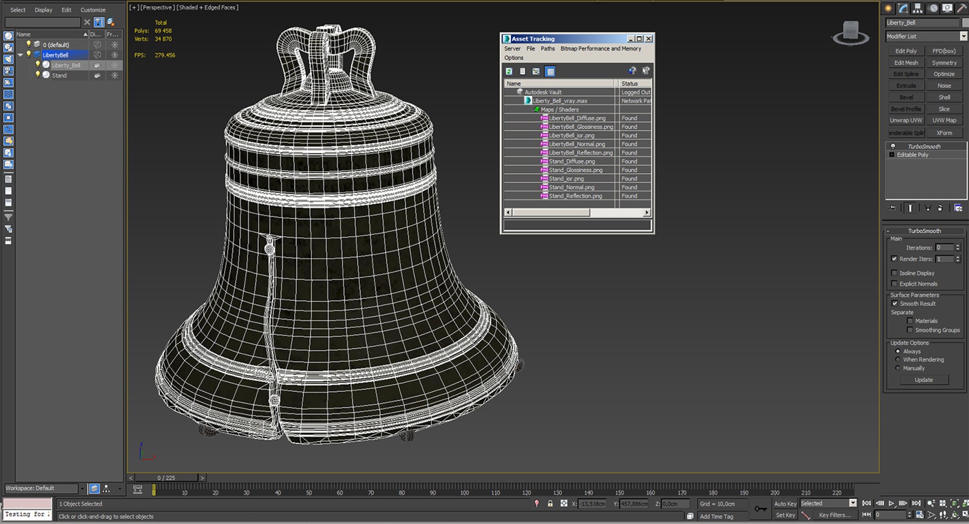 Liberty bell 3D model - TurboSquid 1423783