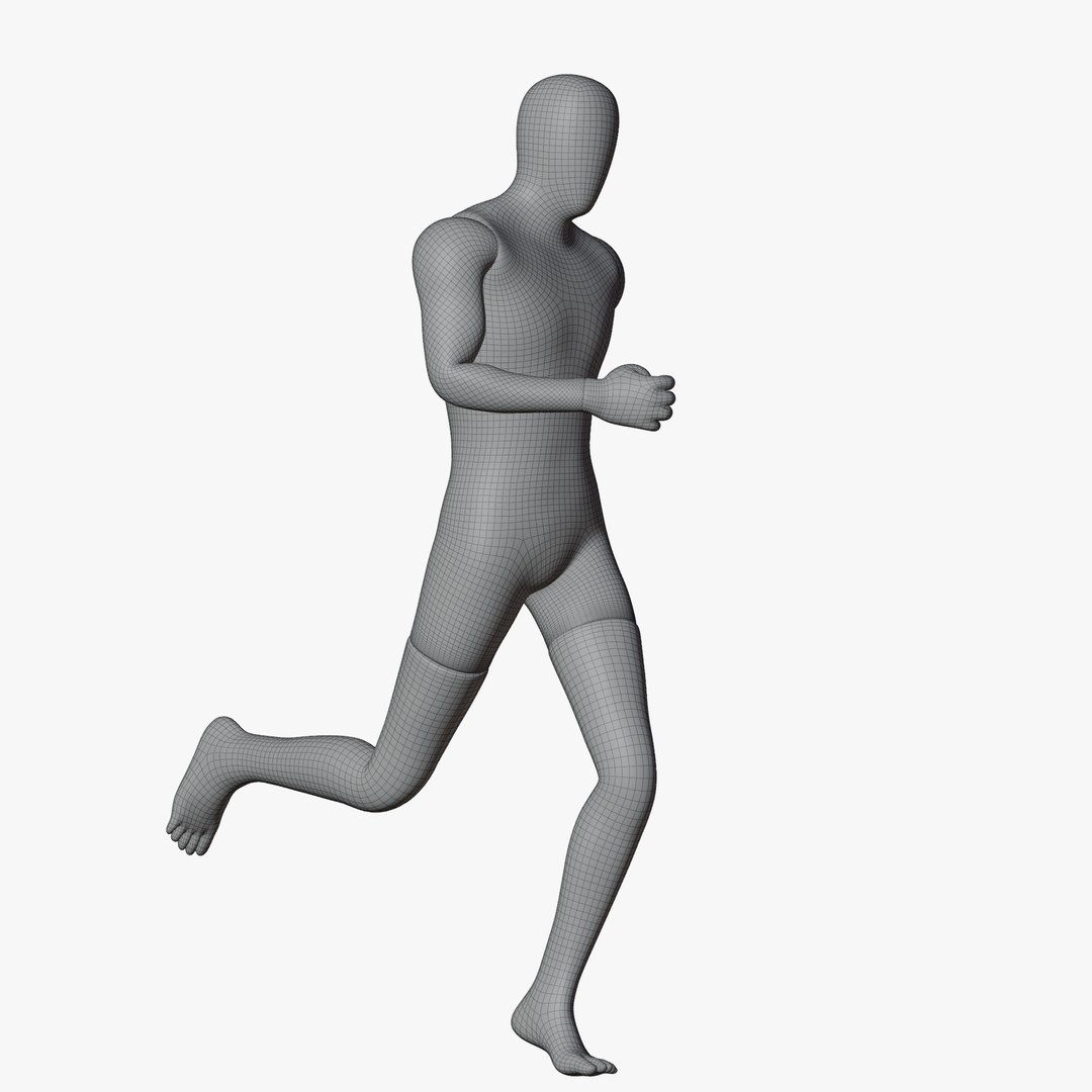 3D Running Male Mannequin Model - TurboSquid 2209565