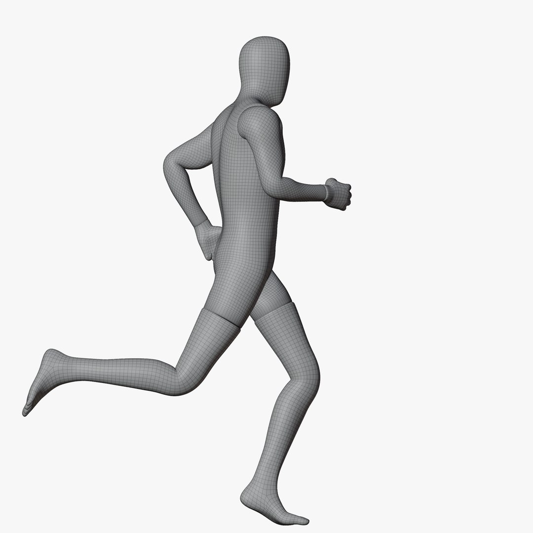 3D Running Male Mannequin Model - TurboSquid 2209565