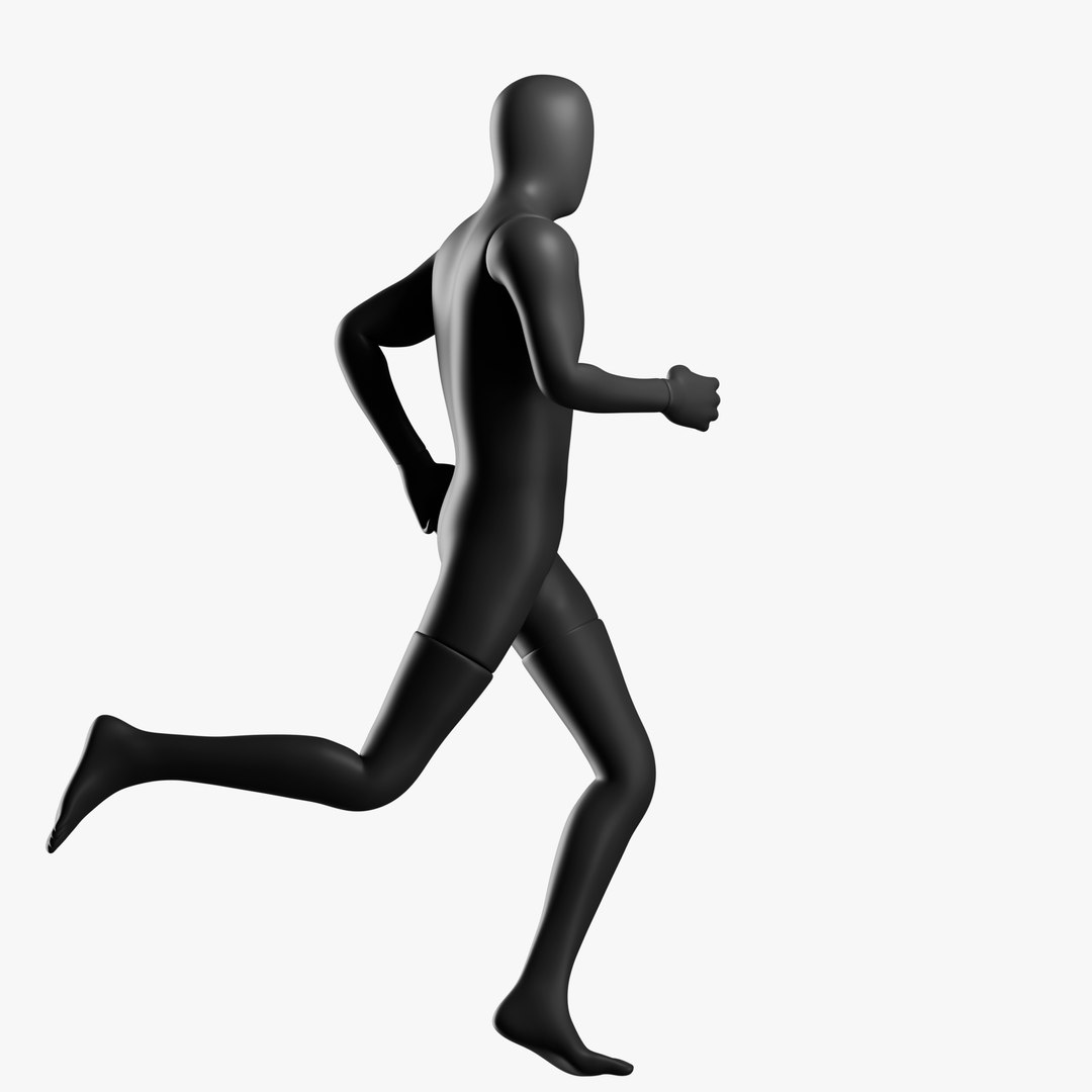 3D Running Male Mannequin Model - TurboSquid 2209565