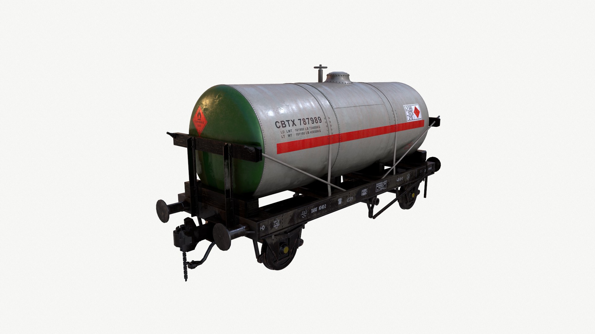 Rail Tanker 3D model - TurboSquid 2174592
