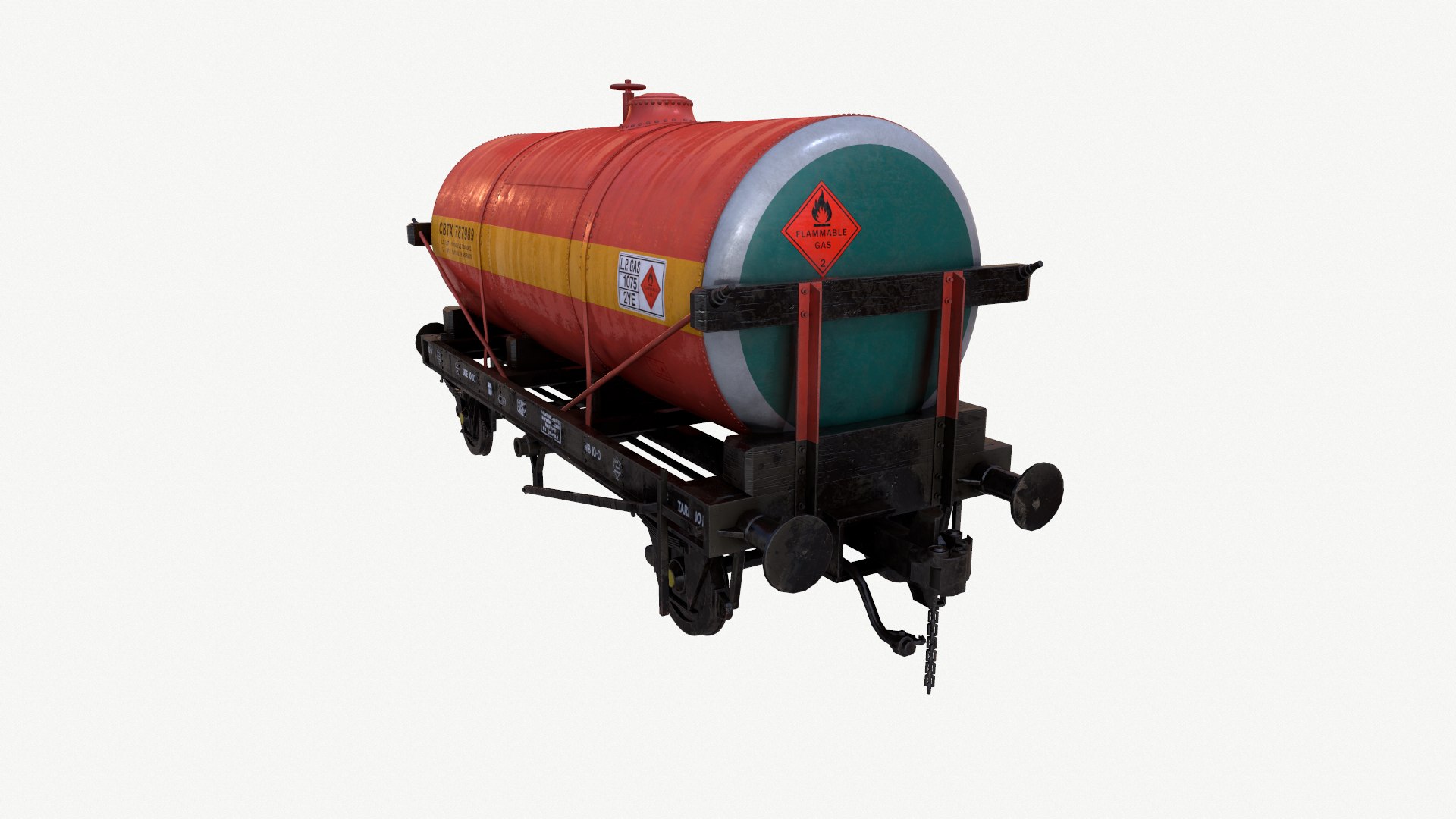 Rail Tanker 3D model - TurboSquid 2174592