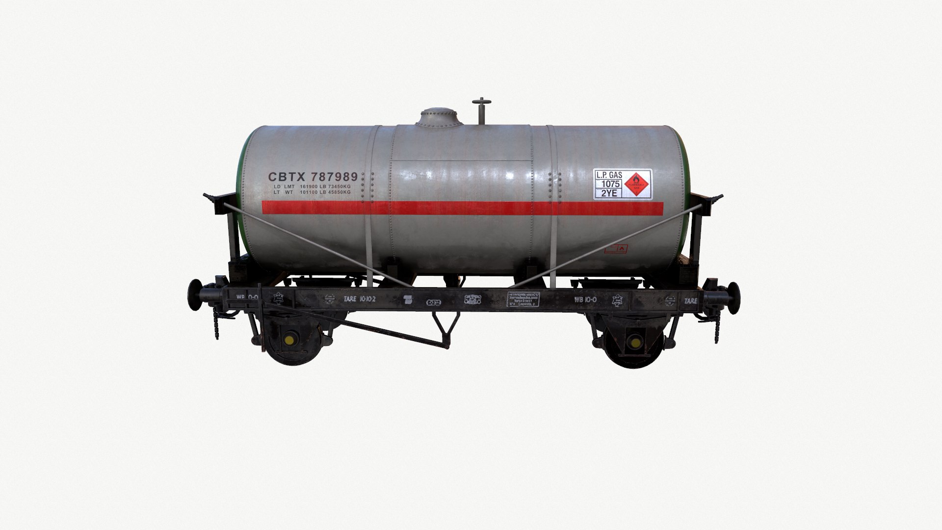 Rail Tanker 3D model - TurboSquid 2174592