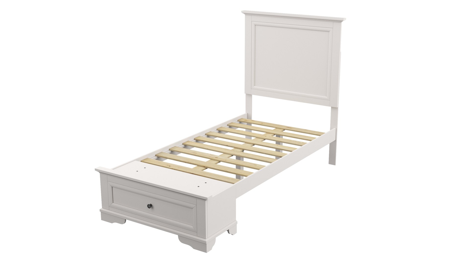 modelo 3d Twin XL Bed Frame - TurboSquid 2046572