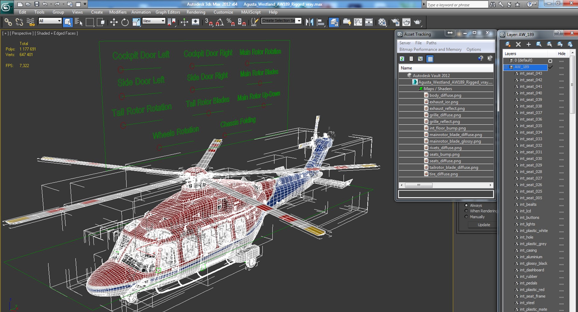 Agusta westland aw189 rigged 3D model - TurboSquid 1222959