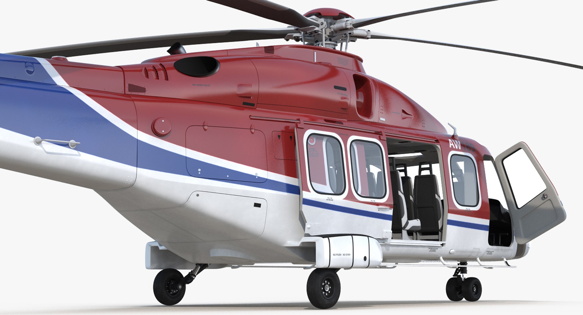 Agusta westland aw189 rigged 3D model - TurboSquid 1222959