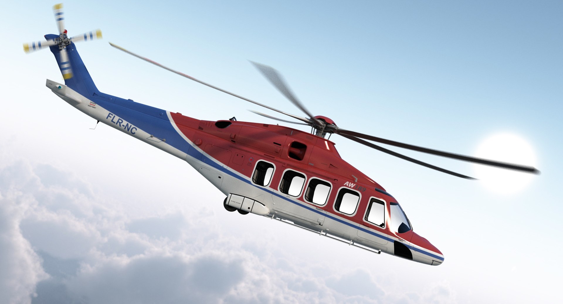Agusta westland aw189 rigged 3D model - TurboSquid 1222959
