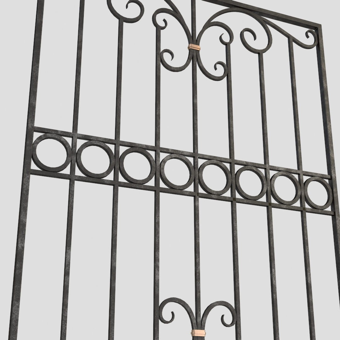 windows bars 3d model