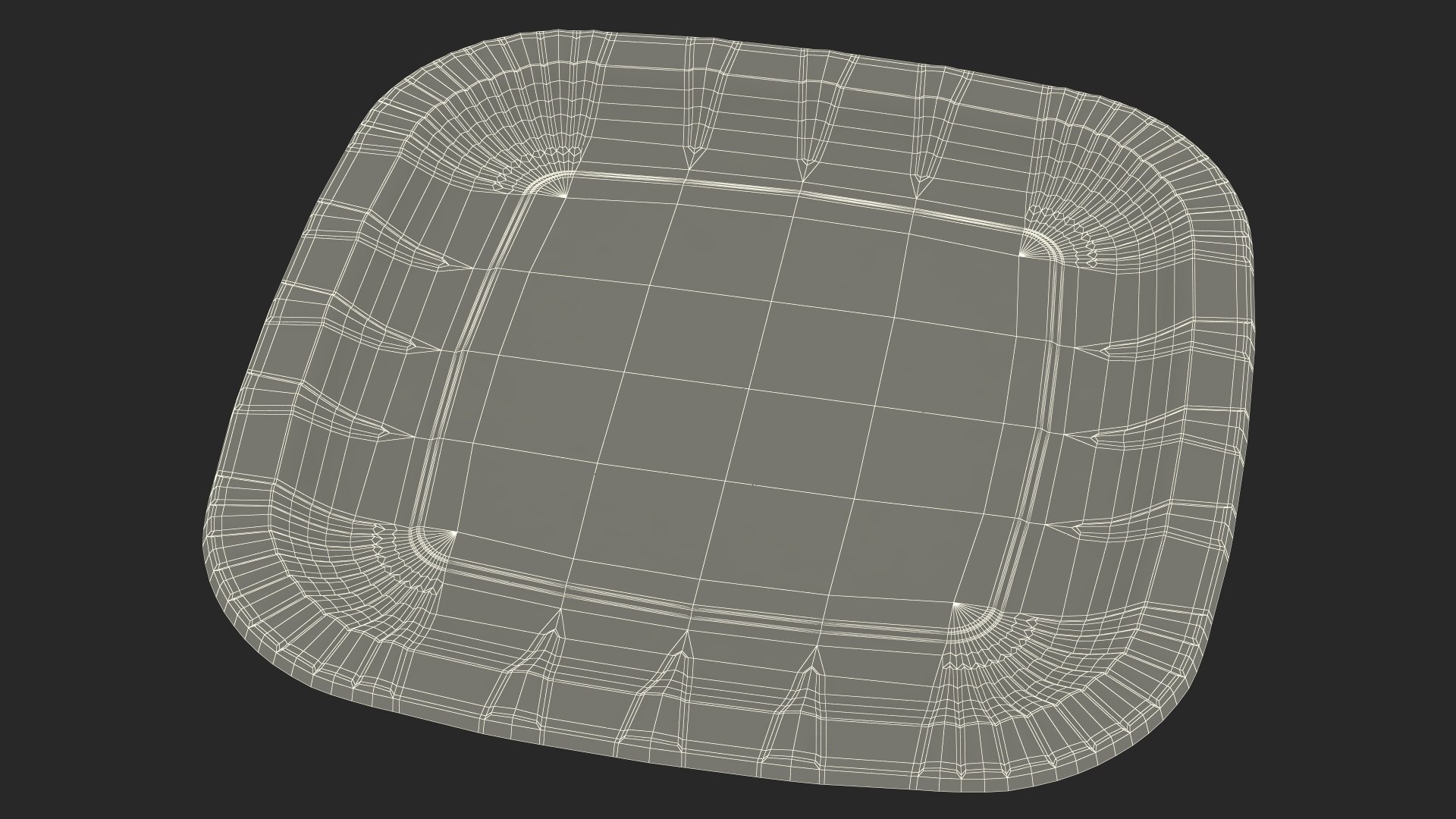 3D Brown Square Paper Plate - TurboSquid 2086198