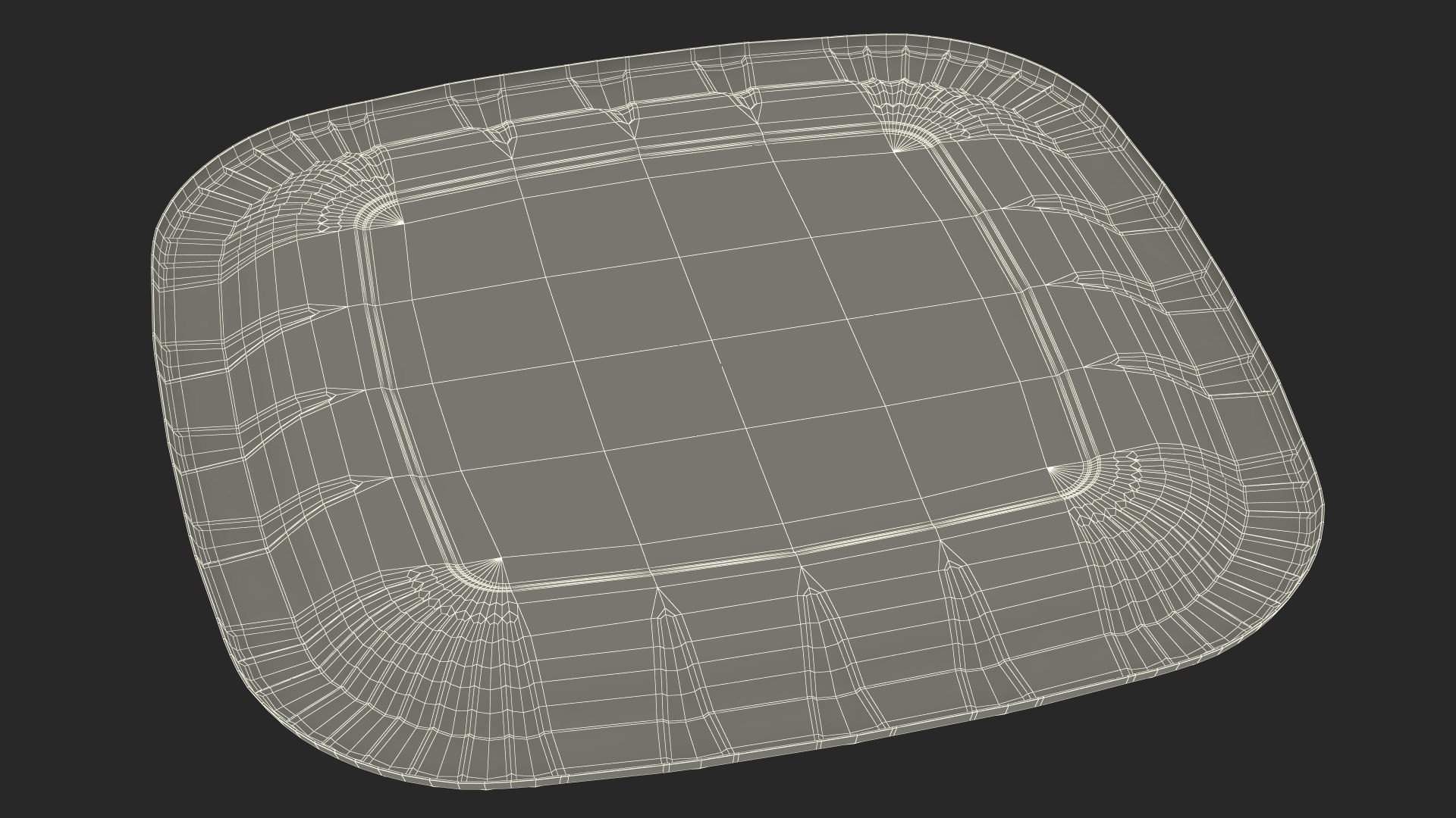 3D Brown Square Paper Plate - TurboSquid 2086198