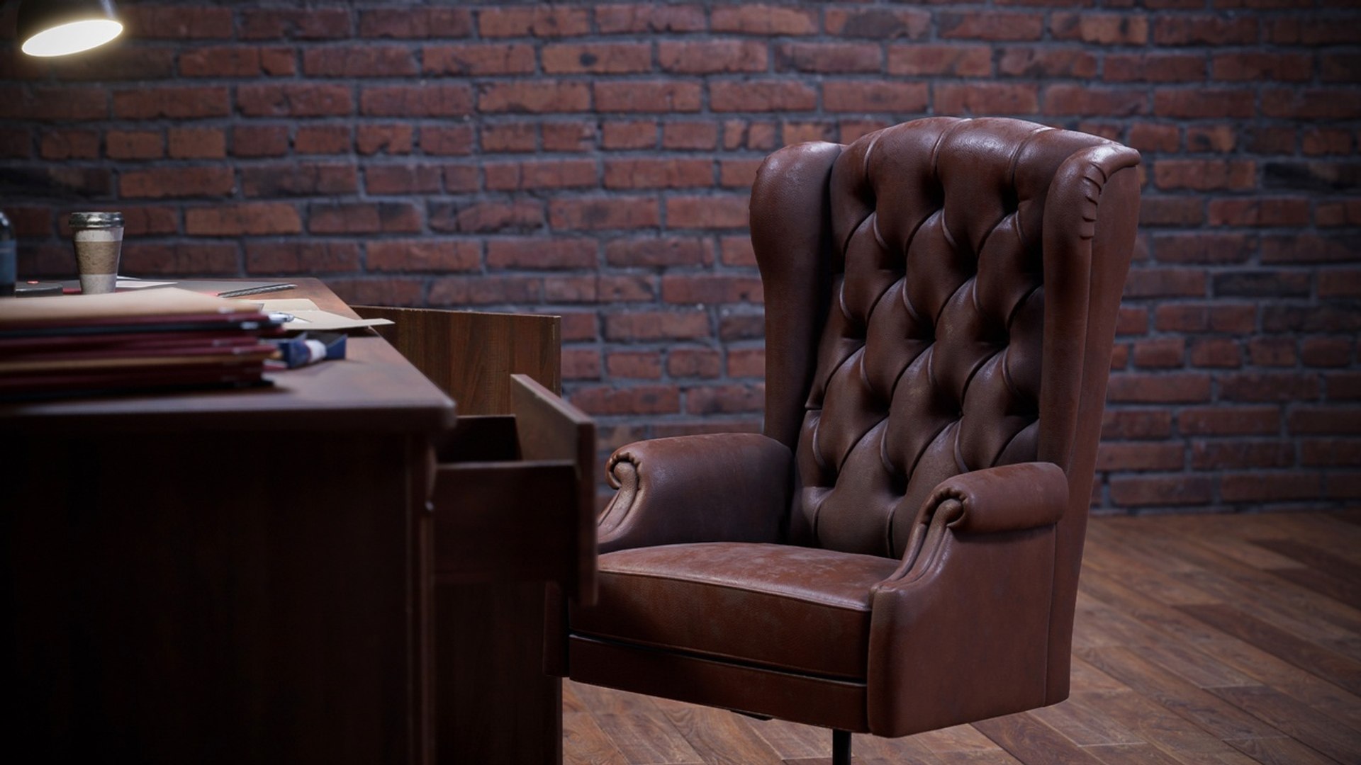 Detective Office Model 3D Model - TurboSquid 2401964