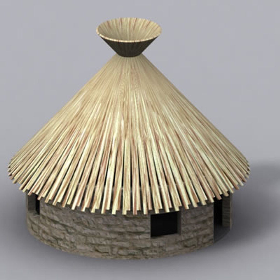 3d max asterix house cartoon