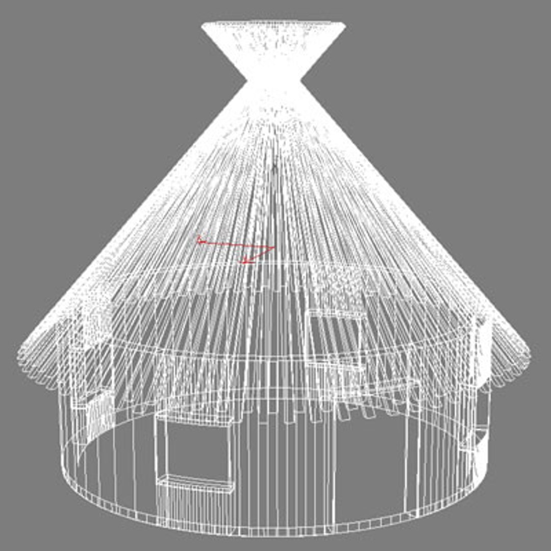 3d max asterix house cartoon