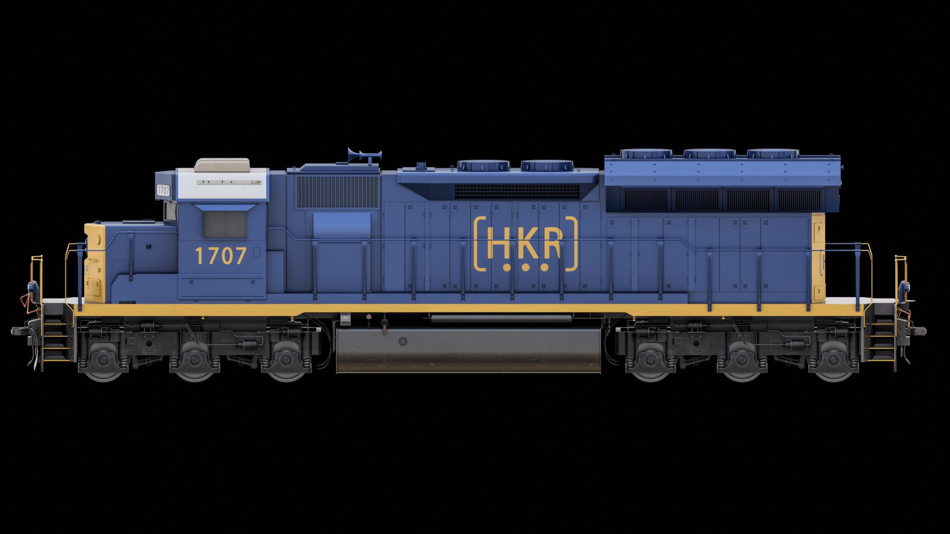 3D Model Game Ready Diesel Electric Locomotive - TurboSquid 2301430