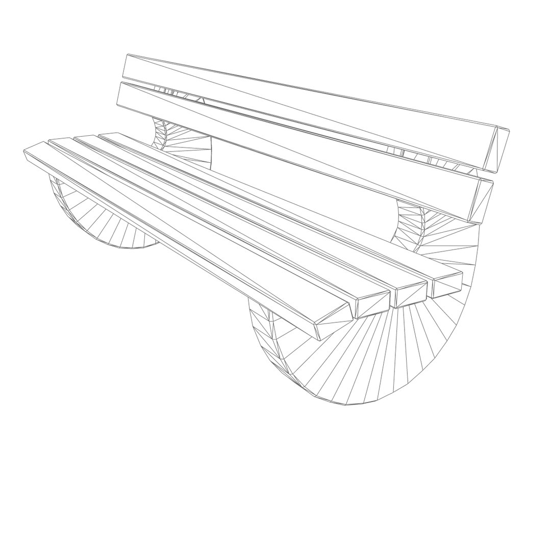 3D Bench Model - TurboSquid 1280058