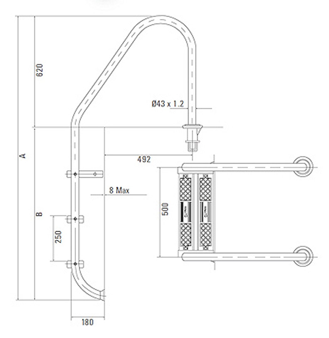 Swimming Pool Ladder Model - TurboSquid 1845503