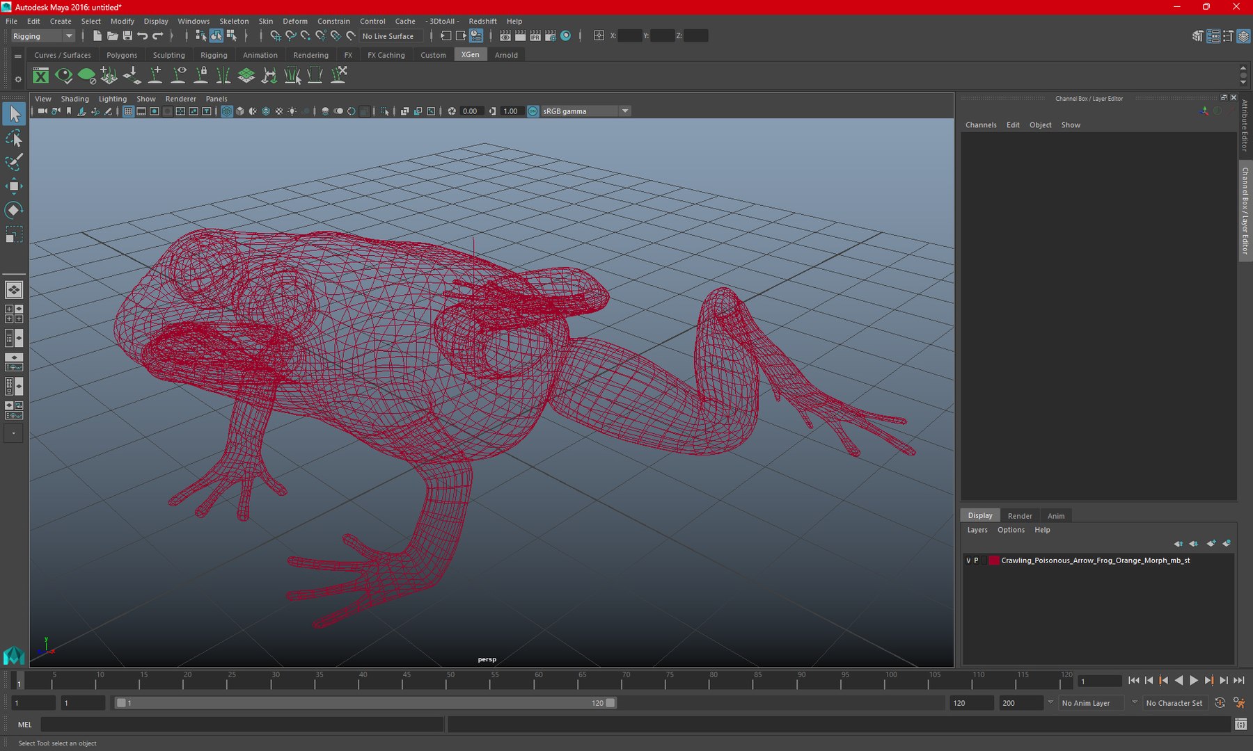 Orange Golden Poison Frog Model - TurboSquid 2184607