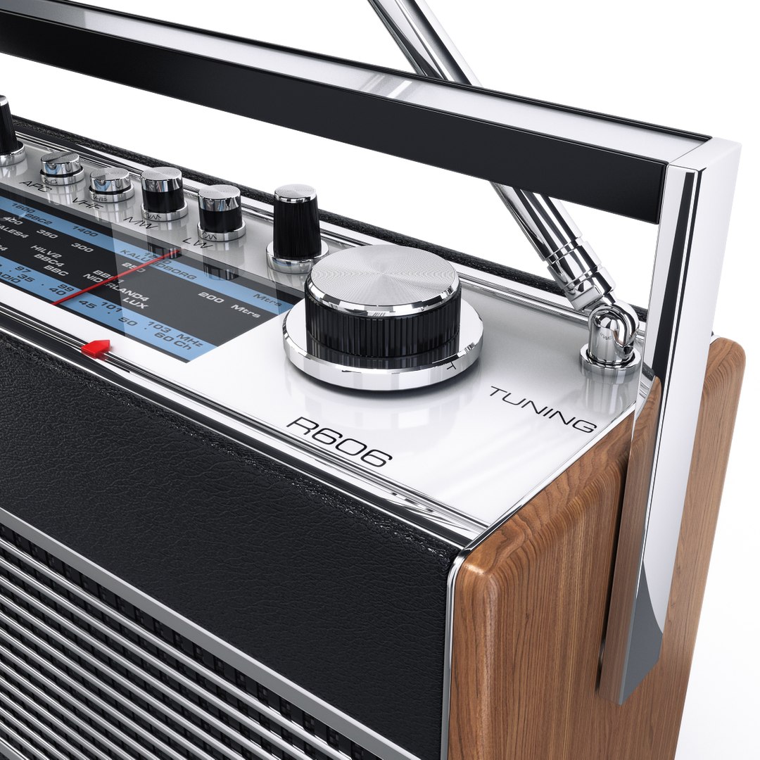 Radio Roberts R606 3d Max