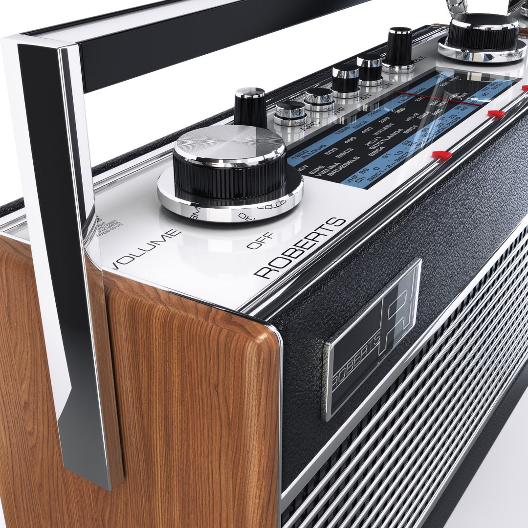 Radio Roberts R606 3d Max
