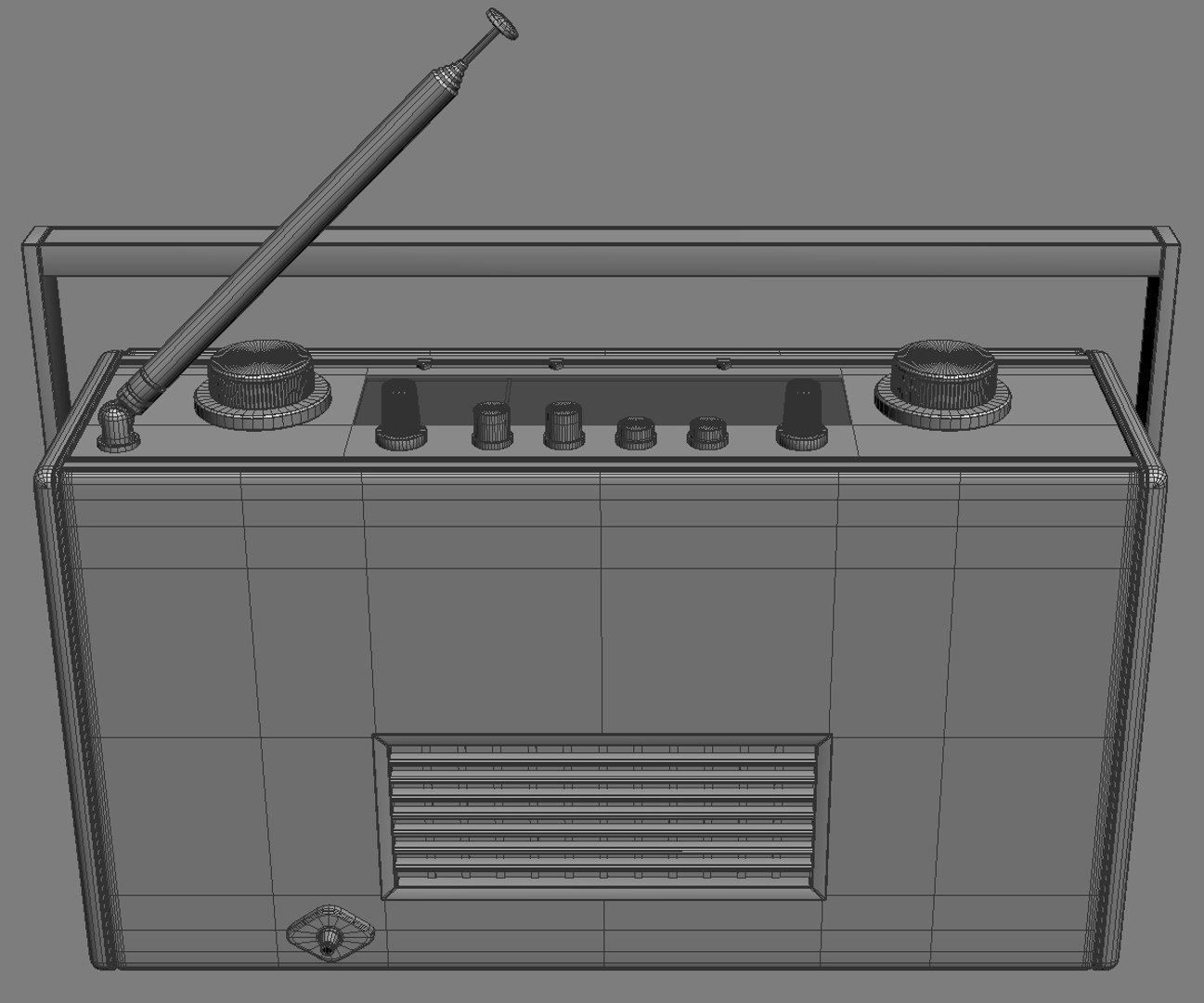 Radio Roberts R606 3d Max