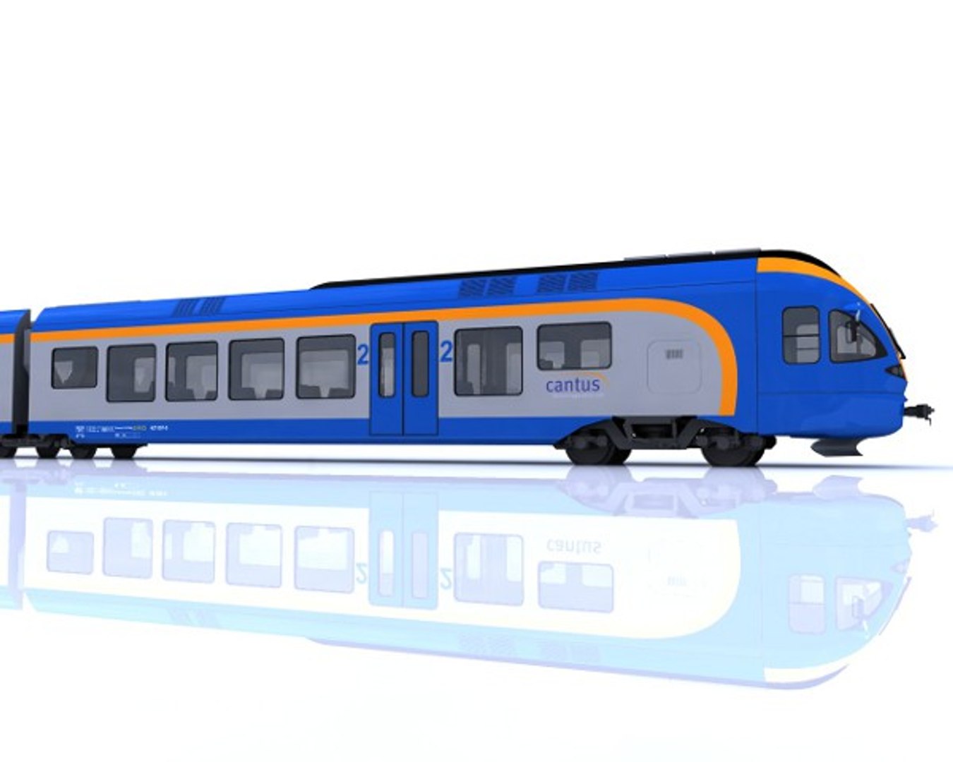 3d Model Flirt Passenger Train Cantus