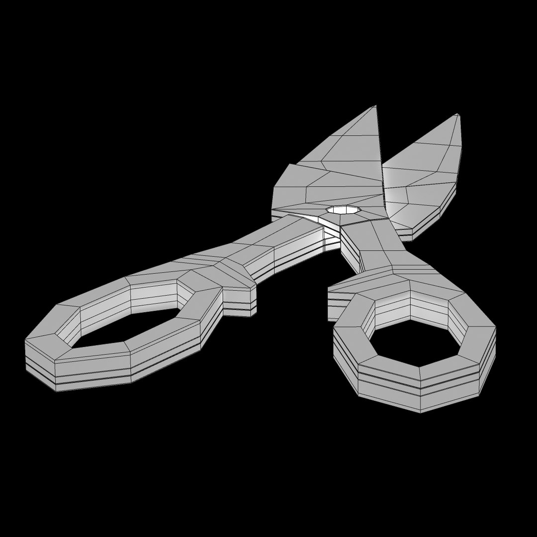 3d scissors model