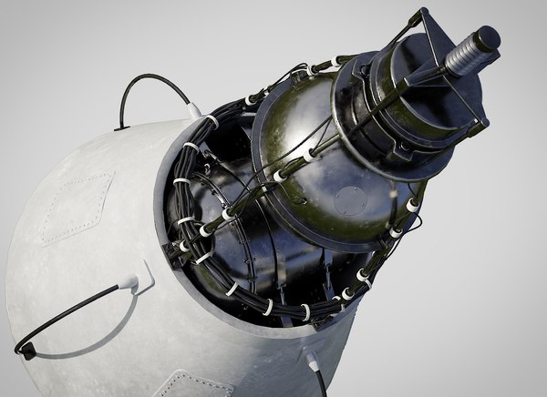 3d model russian sputnik