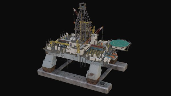 Oil Platform 3D model - TurboSquid 1744644