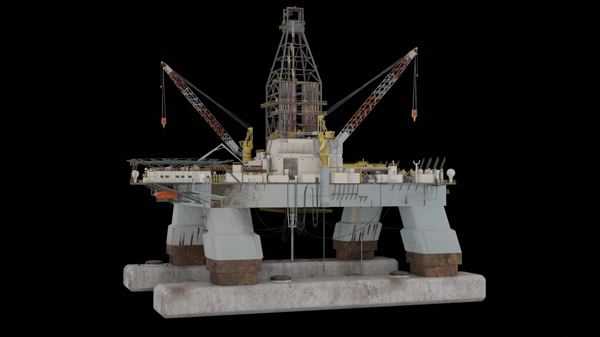 Oil Platform 3D Model - TurboSquid 1744644